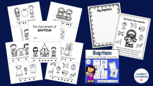 Baptism Activities for Catholic Kids - Loubird Creations