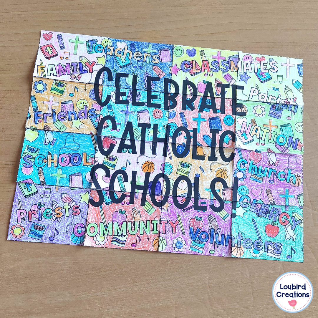 Catholic Schools Week Bulletin Board Ideas - Loubird Creations