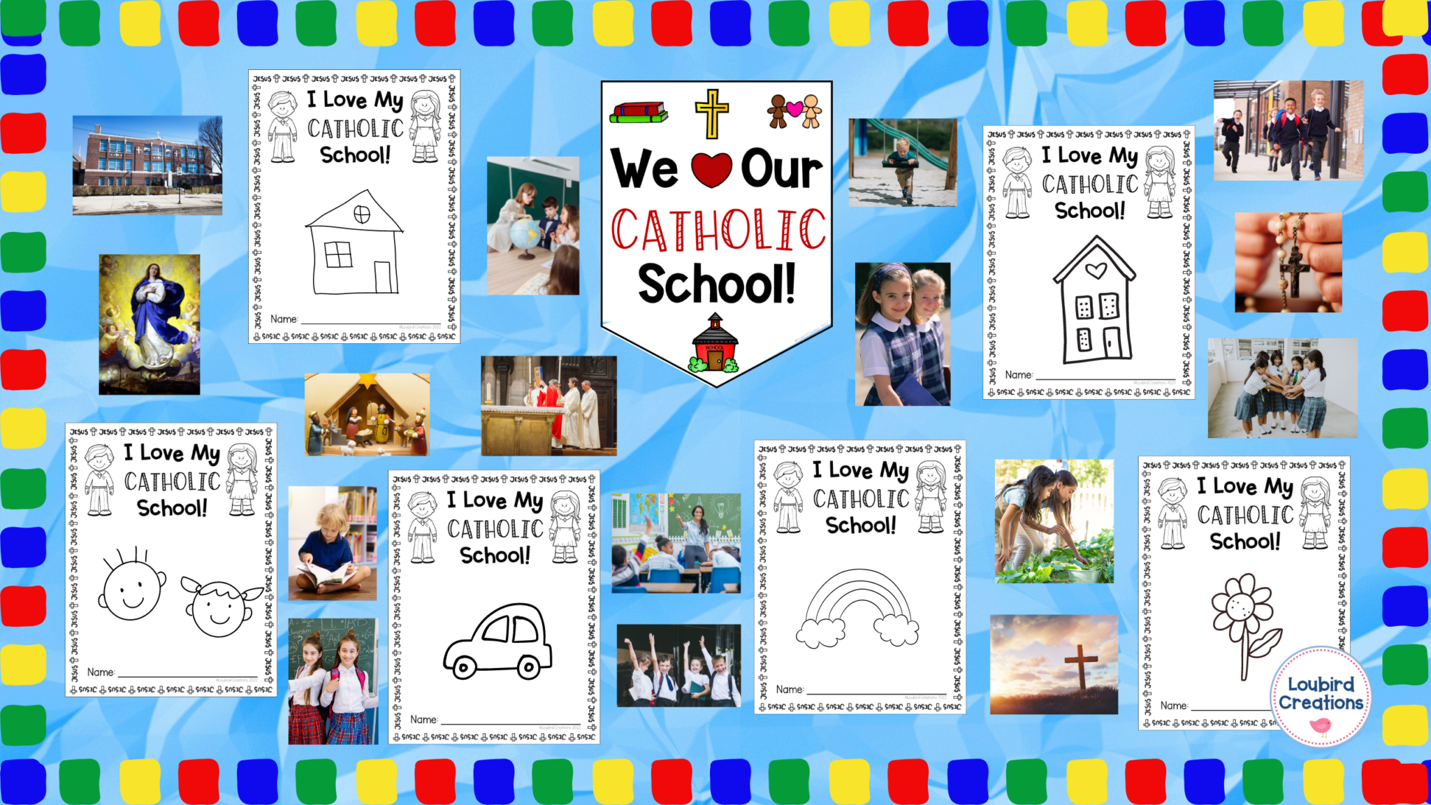 Catholic Schools Week Bulletin Board Ideas - Loubird Creations