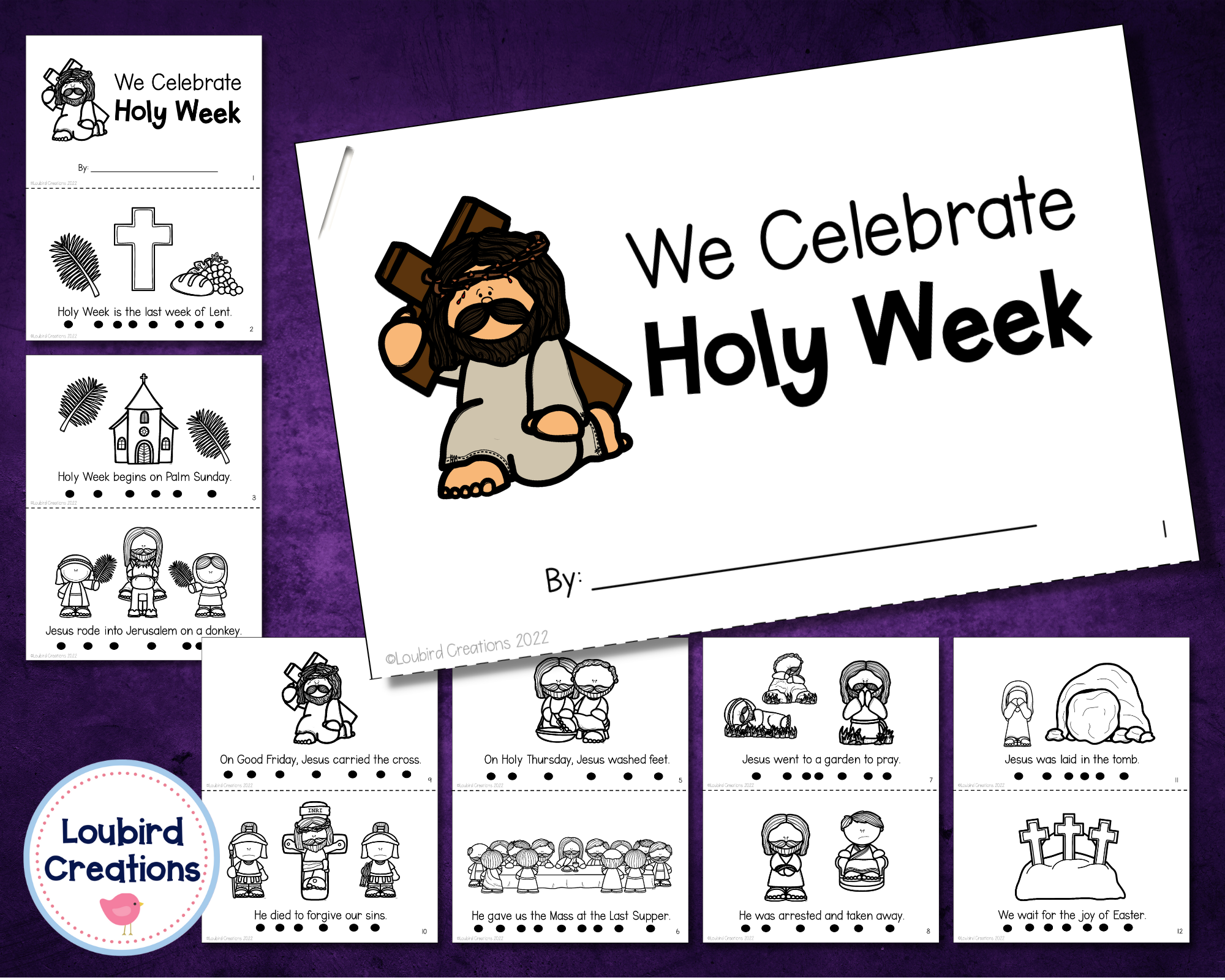 Celebrating Holy Week in the Preschool Classroom - Loubird Creations