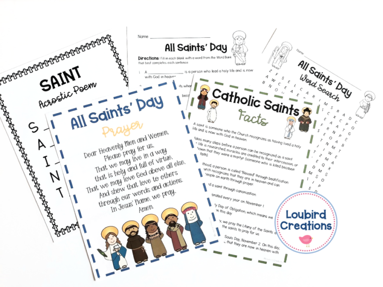 Resource Roundup: All Saints' Day - Loubird Creations